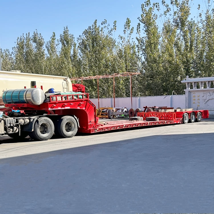 3 Axle 100 Ton Lowboy Removable Gooseneck Trailer for Sale