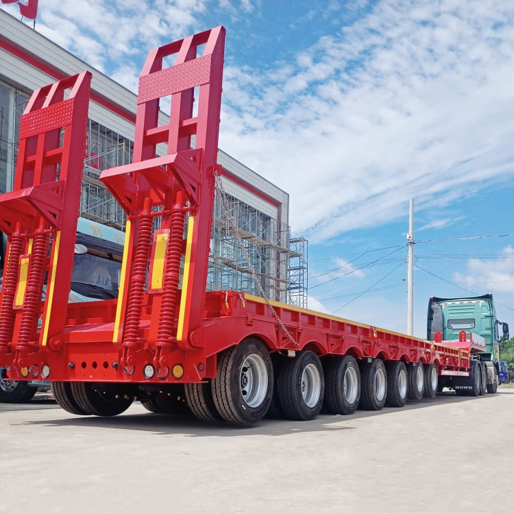 Multi Axle Low Bed Trailer | 7 Axle Low Bed Semi Trailer for Sale