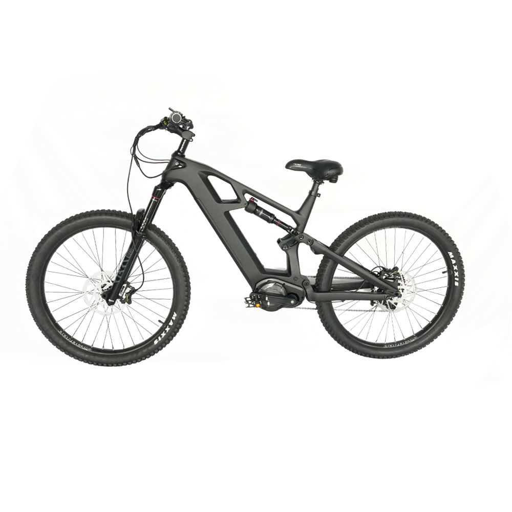 Carbon Fiber Frame Full Suspension Ebike Bafang M620 Mid Drive Electric ...