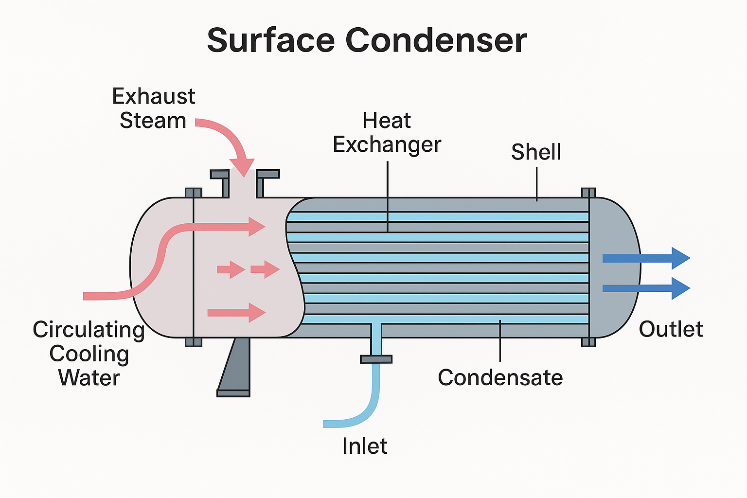 Surface Condenser in Power Plant: Working, Design, and Advantages ...