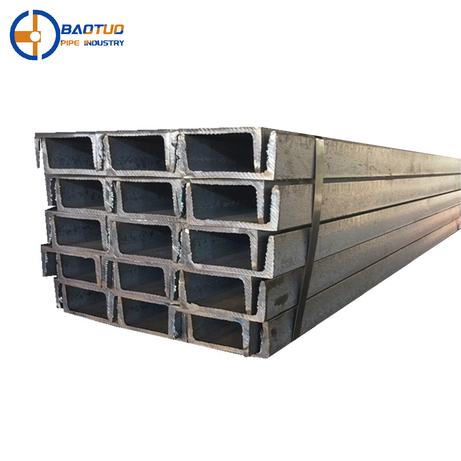 Galvanized steel channels u channel steel SS400 Q235B galvanized U beam steel- SHANDONG BAOTUO ...