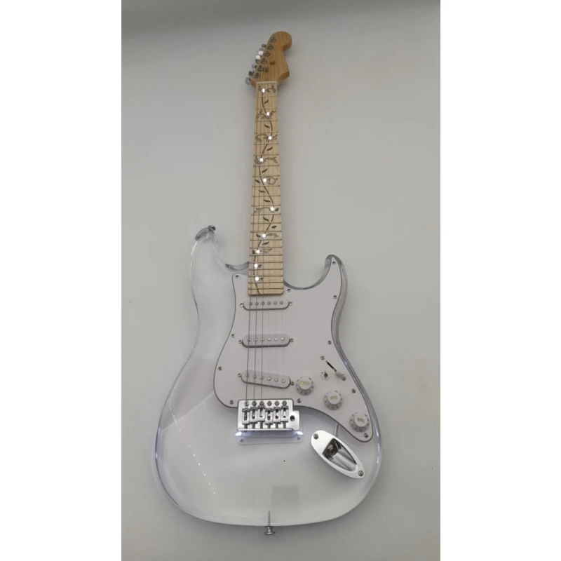 Afanti ST Model Maple Neck LED Electric Guitar - Acrylic Body