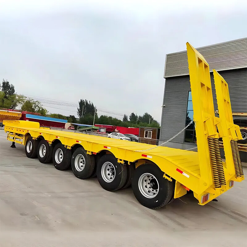 Heavy Duty Hydraulic 3 Row 6 Axles 120 Ton Low Bed Trailer Truck ...