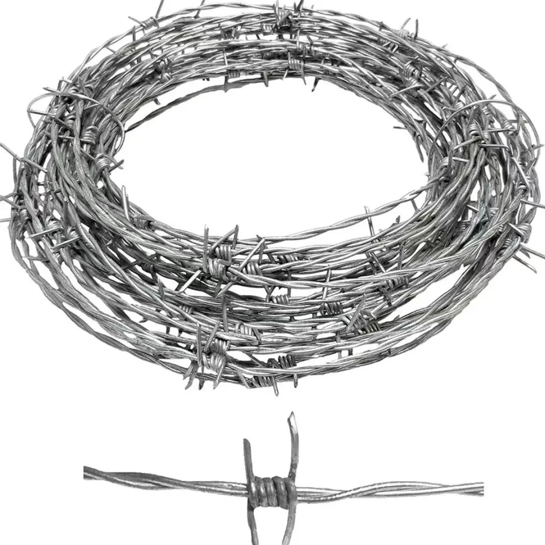 Yowlieu 4 Point Barbed Wire, 18 Gauge Real Barb Wire Roll 20 Feet ...
