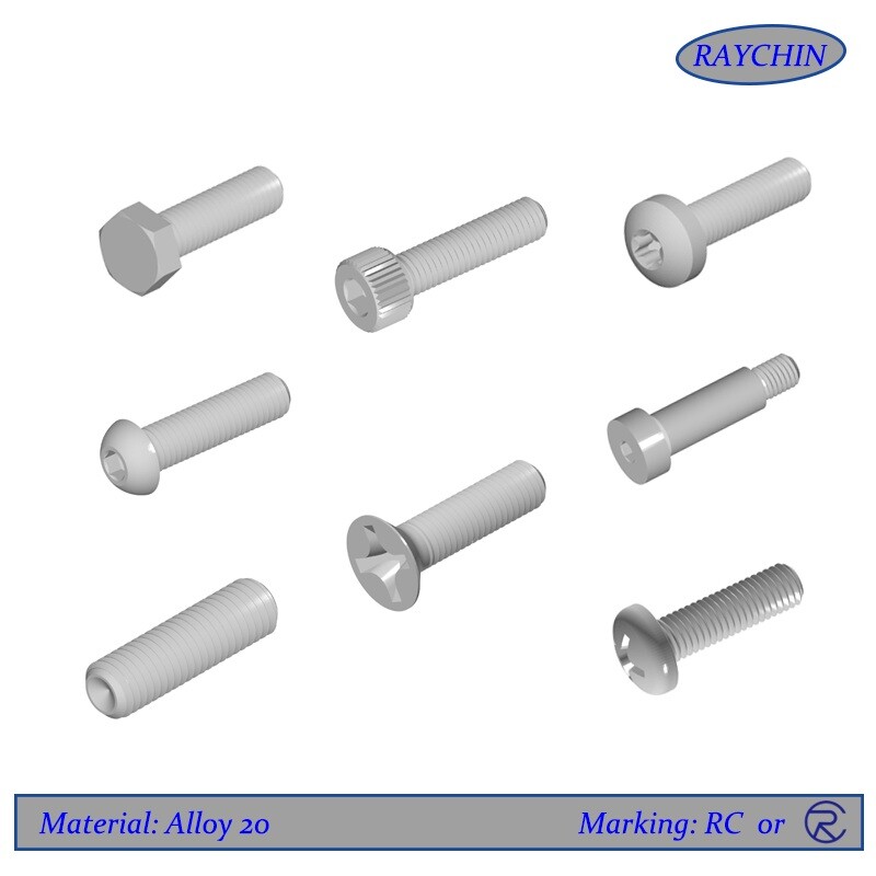 Alloy 20 Fasteners Manufacturer & Supplier | RAYCHIN