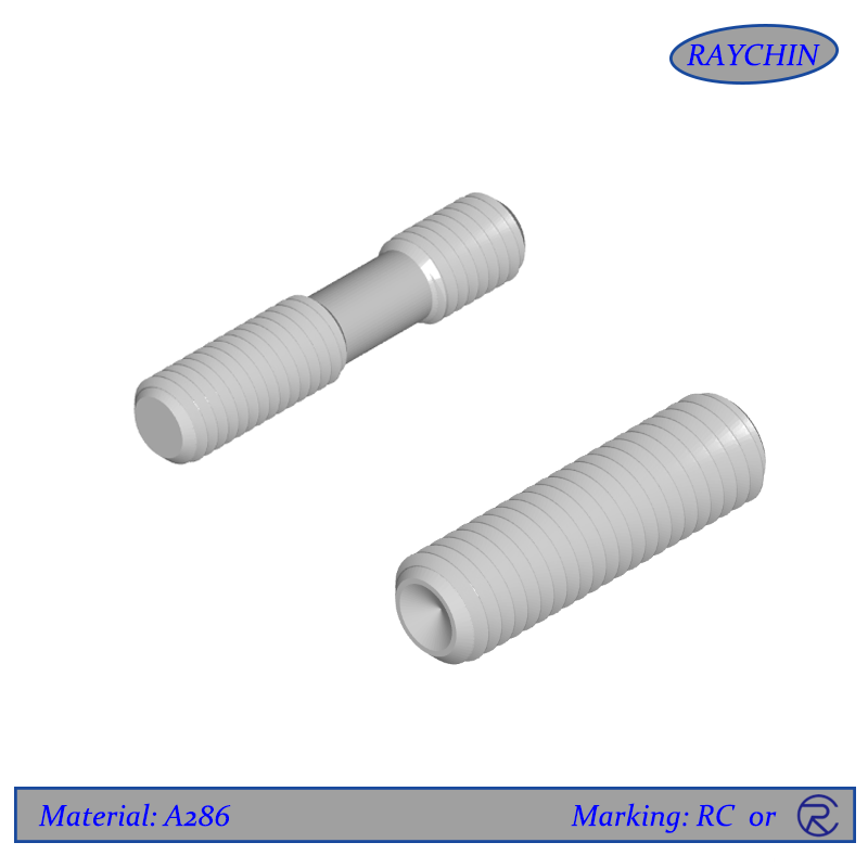 A286 Studs Manufacturer & Supplier | RAYCHIN