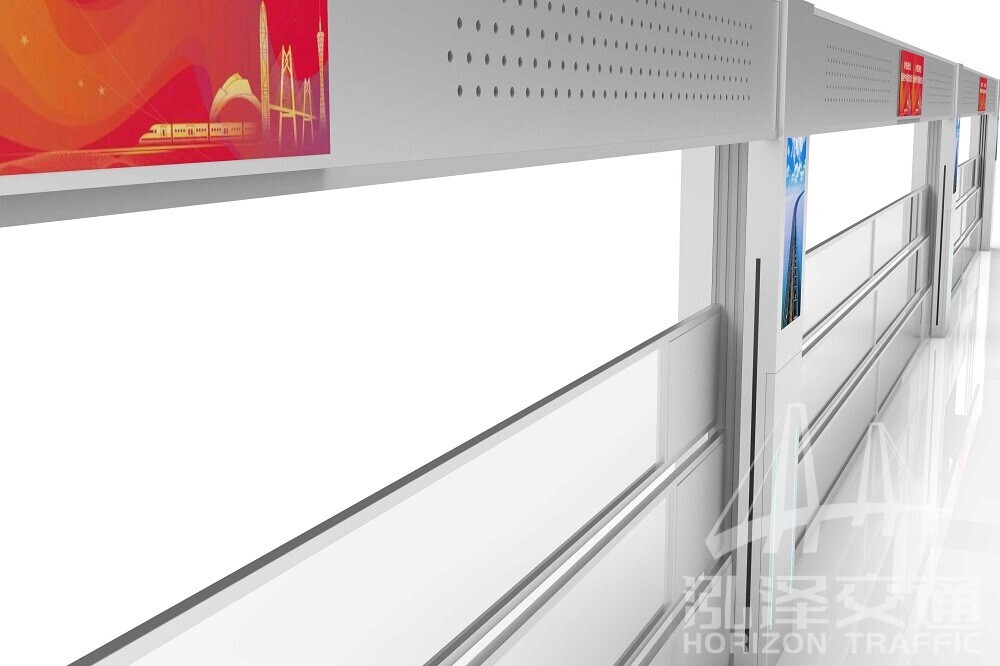 Automatic vertical opening platform screen door