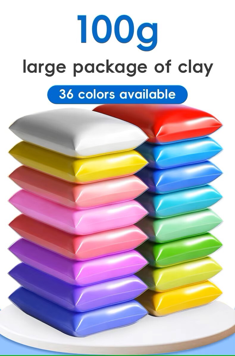 Plasticine Childrens Educational Crazy Toys Free Polymer Air Dry Soft ...
