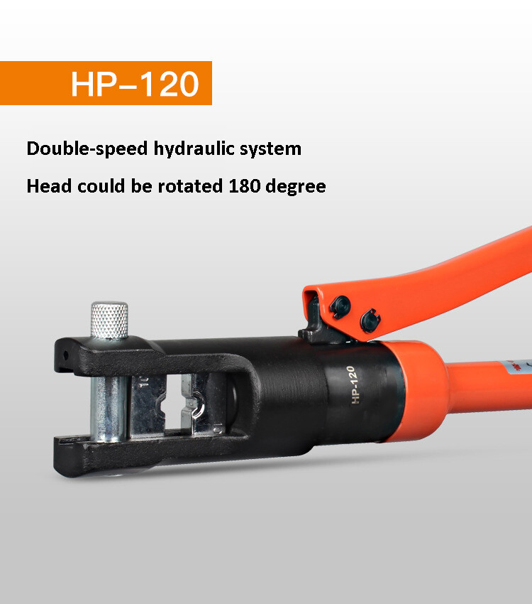 HP-120/120B Bolt Locked H Head Crimping Tool for 10-120mm² Cables