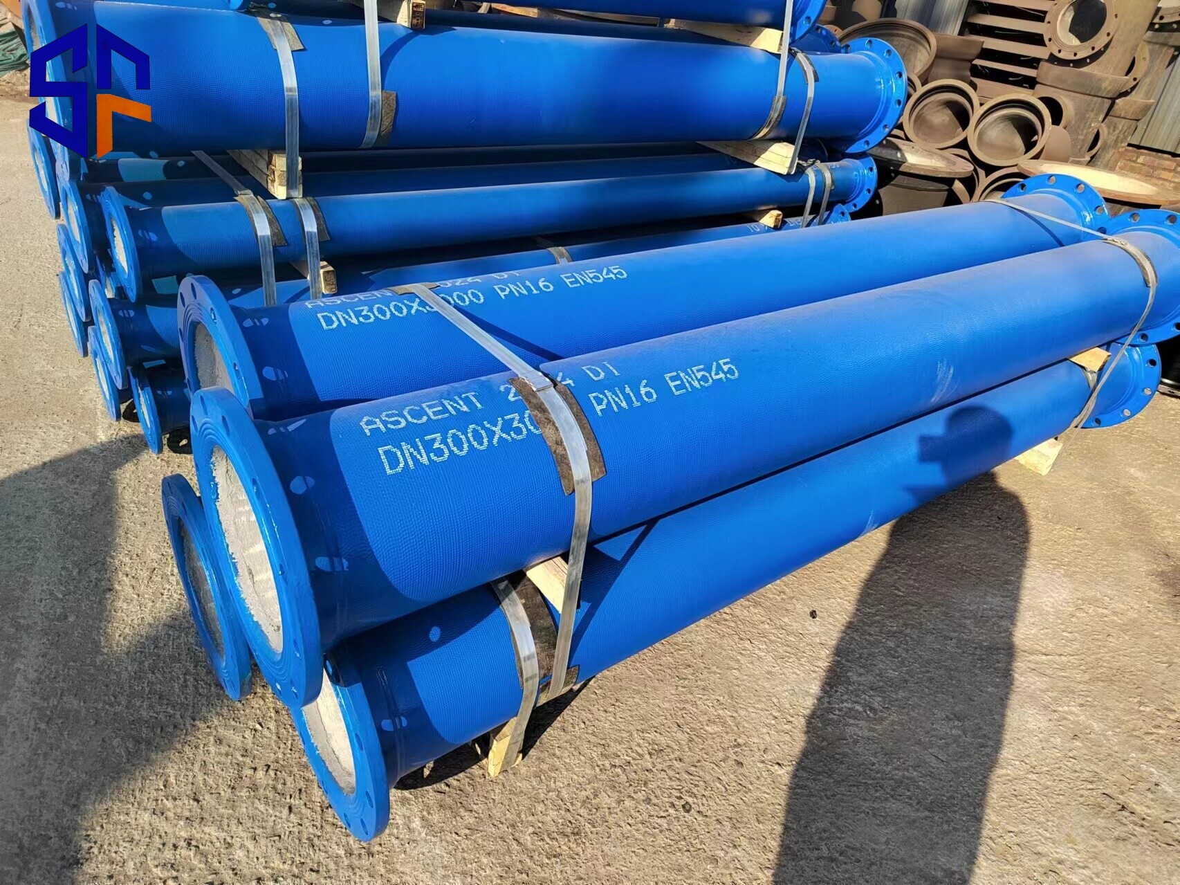Wholesale DI Ductile Iron Flanged Pipe Flange Welding Pipe for Water or ...