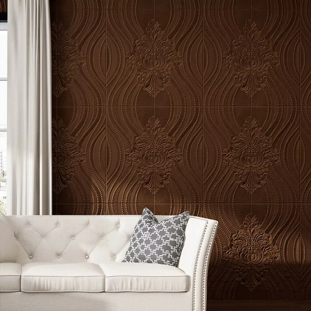 Self Adhesive 3D Leather Wall Sticker Decorative Panel-Wall Panel ...