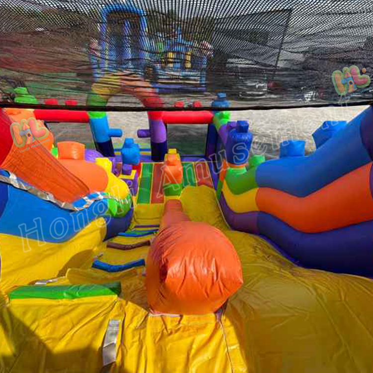 Inflatable LEGO Castle with Slide - Guangzhou Hongli Amusement Supplier