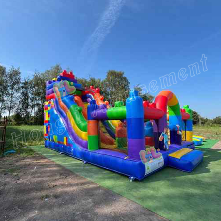 Inflatable LEGO Castle with Slide - Guangzhou Hongli Amusement Supplier
