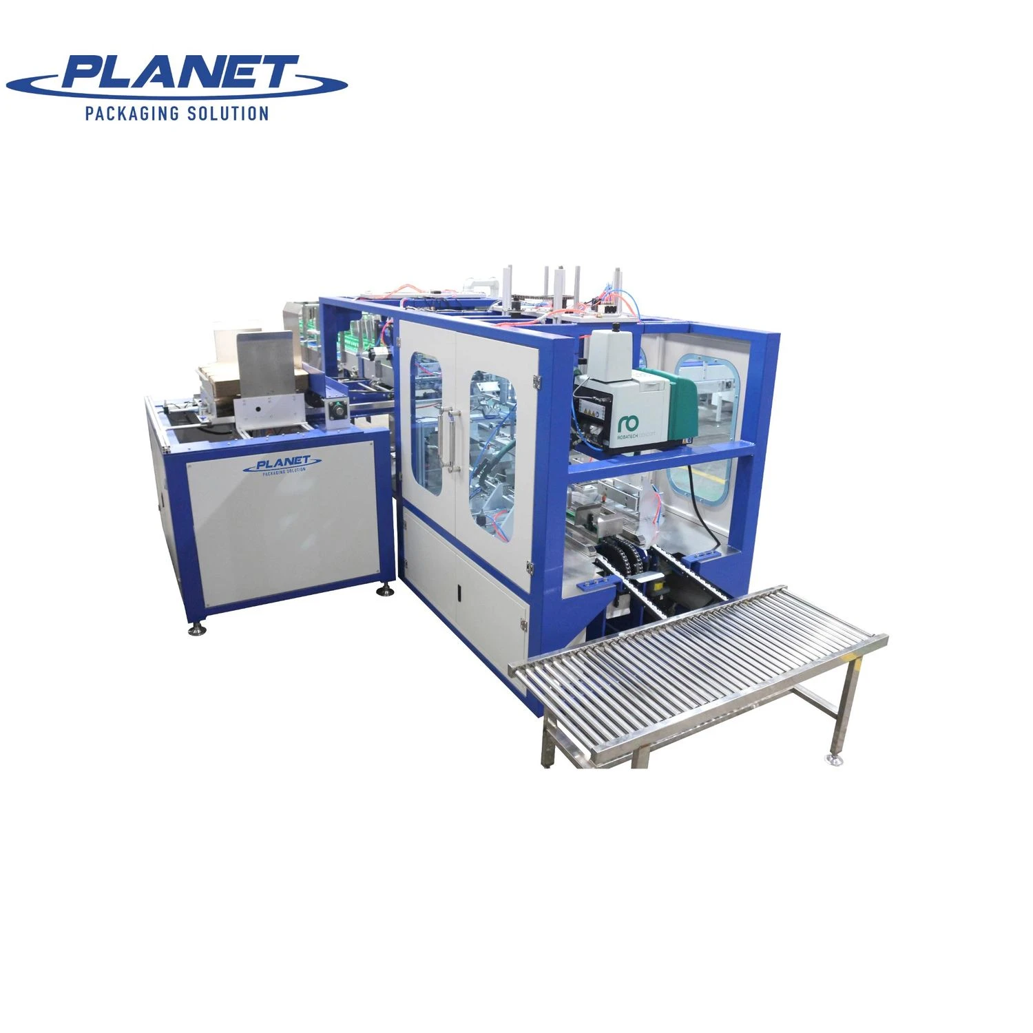 One piece type case packer-Suzhou PLANET MACHINE Co., Ltd.