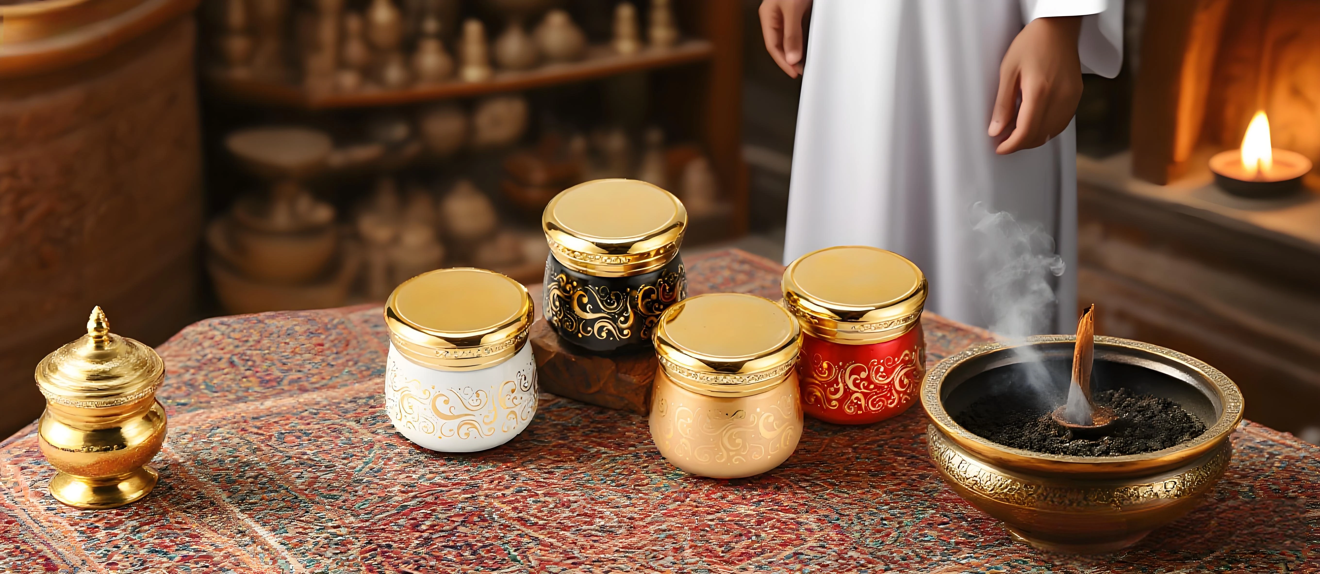 Middle Eastern Glass Jars for Aromatherapy