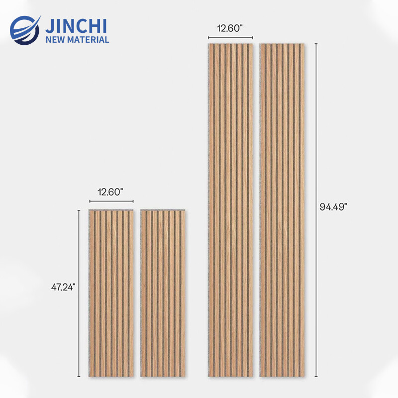 Oak Gray Felt Acoustic Slat Wall Panel-Jinchi New Material (Shandong ...